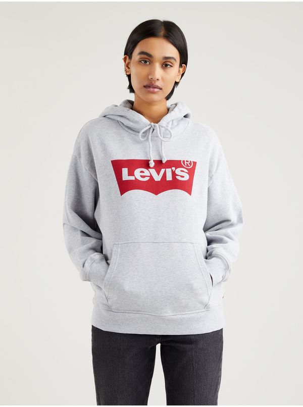 LEVI'S LIGHT GREY WOMEN'S® HOODED SWEATSHIRT - WOMEN