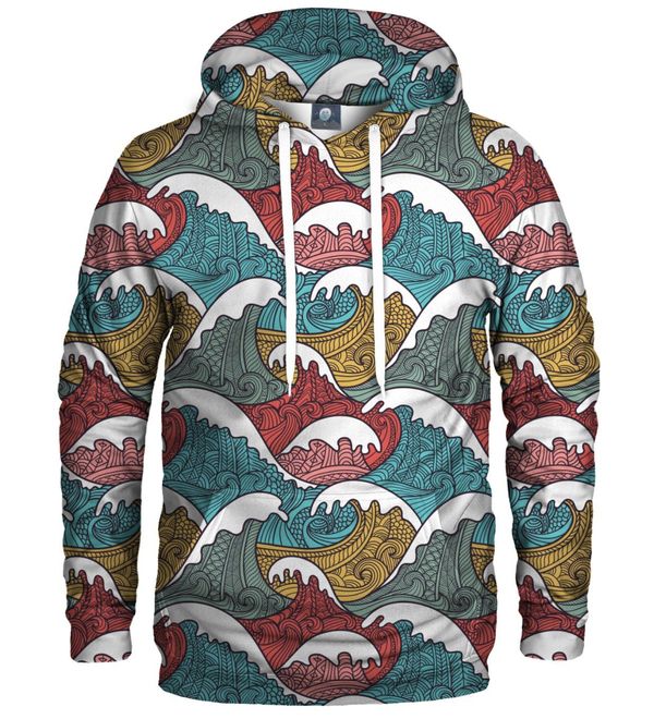 ALOHA FROM DEER UNISEX'S TRIBAL WAVES HOODIE H-K AFD556