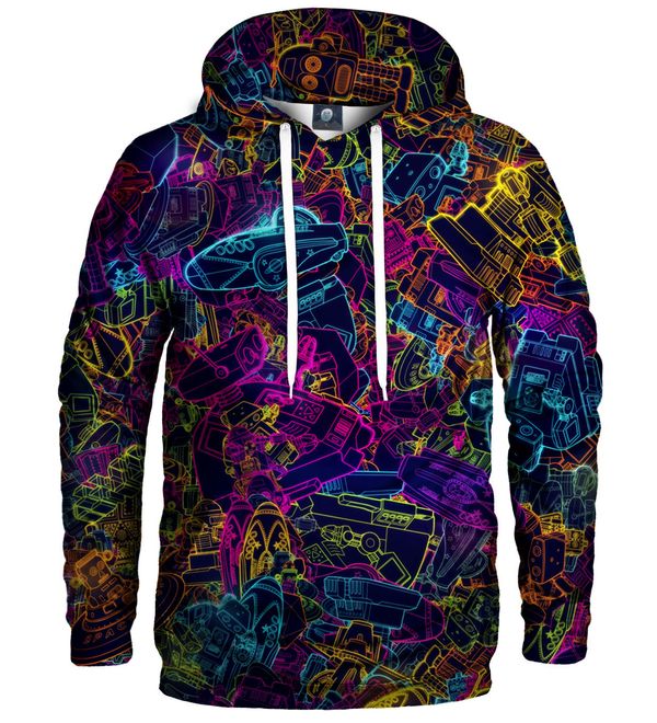 ALOHA FROM DEER UNISEX'S NEON ROBO HOODIE H-K AFD771