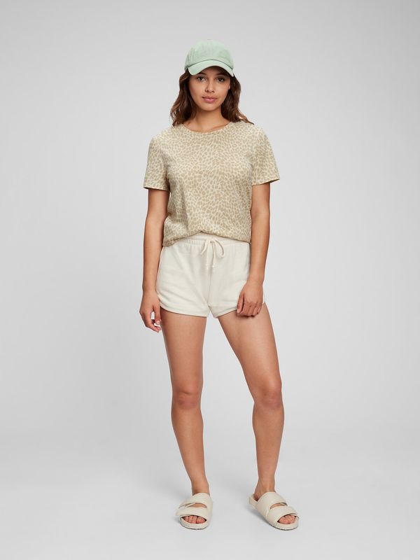 GAP T-SHIRT ORGANIC VINTAGE LEOPARD - WOMEN