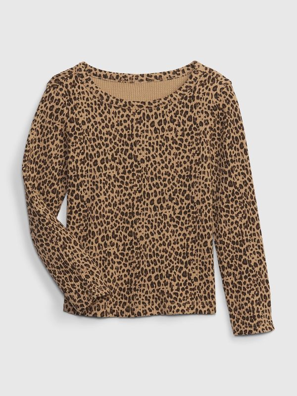 GAP KIDS T-SHIRT PATTERN LEOPARD - GIRLS