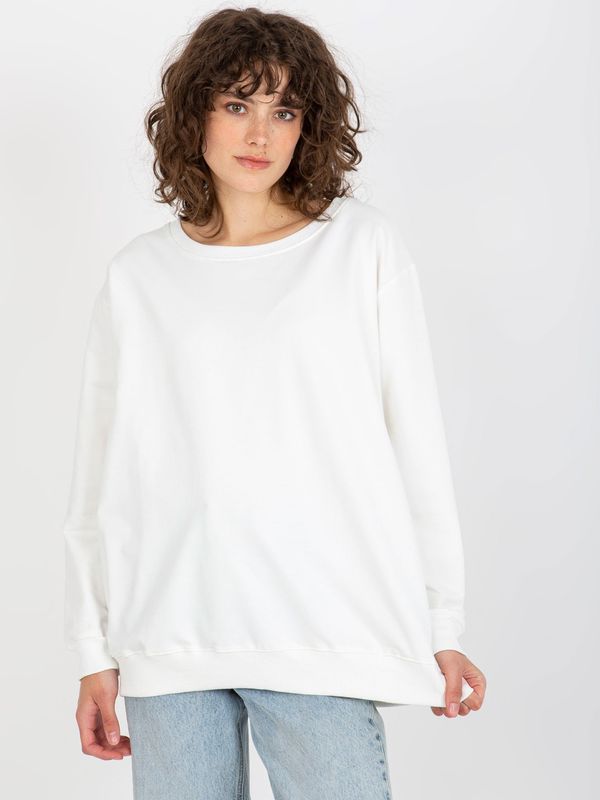 WOMEN'S CLASSIC OVER SIZE SWEATSHIRT - ECRU