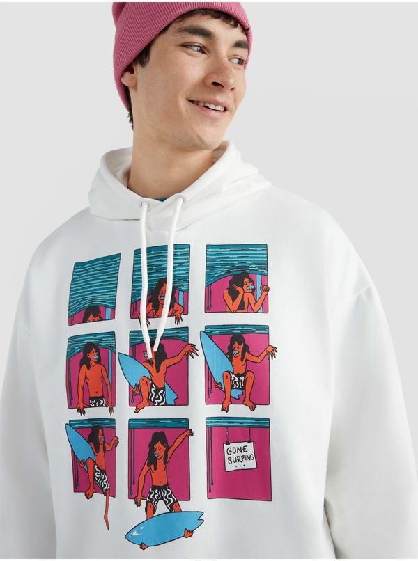 ONEILL MENS WHITE HOODIE O'NEILL PROGRESSIVE - MEN