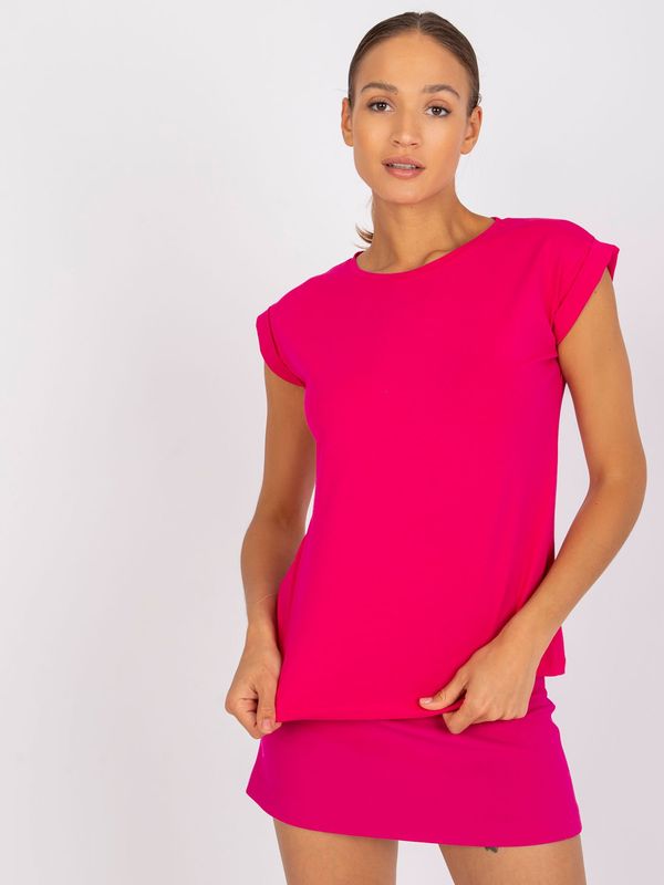 FUCHSIA WOMEN'S COTTON T-SHIRT REVOLUTION