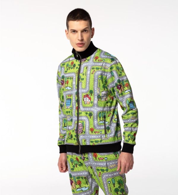 MR. GUGU & MISS GO MAN'S CITY CARPET TRACK JACKET S-W-526 2177