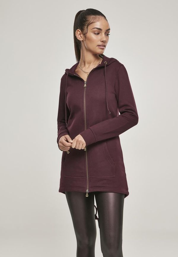 Women's Sweat Parka redwine