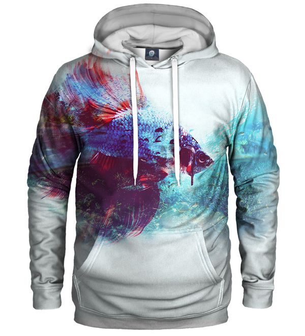 ALOHA FROM DEER UNISEX'S COLORFUL FIGHTING FISH HOODIE H-K AFD1039