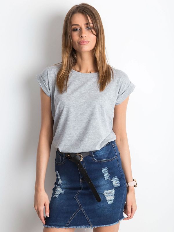 BASIC WOMEN'S T-SHIRT GREY REVOLUTION