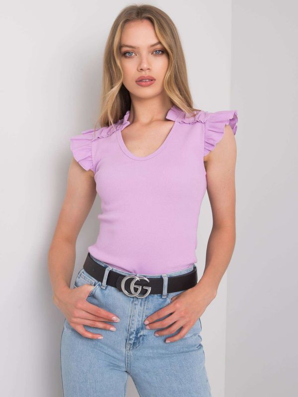 LIGHT PURPLE BLOUSE BY MARION