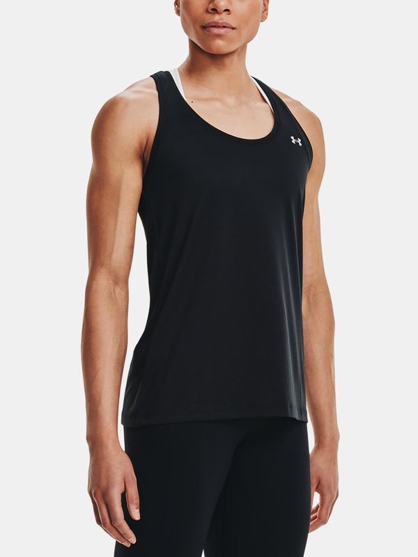UNDER ARMOUR TANK TOP TECH TANK - SOLID-BLK - WOMEN