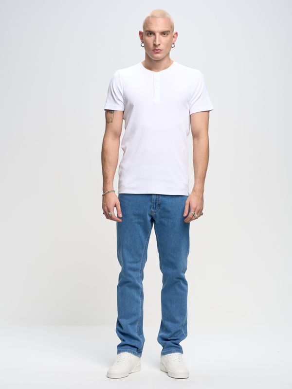 BIG STAR MAN'S T-SHIRT_SS T-SHIRT 152536 CREAM-101