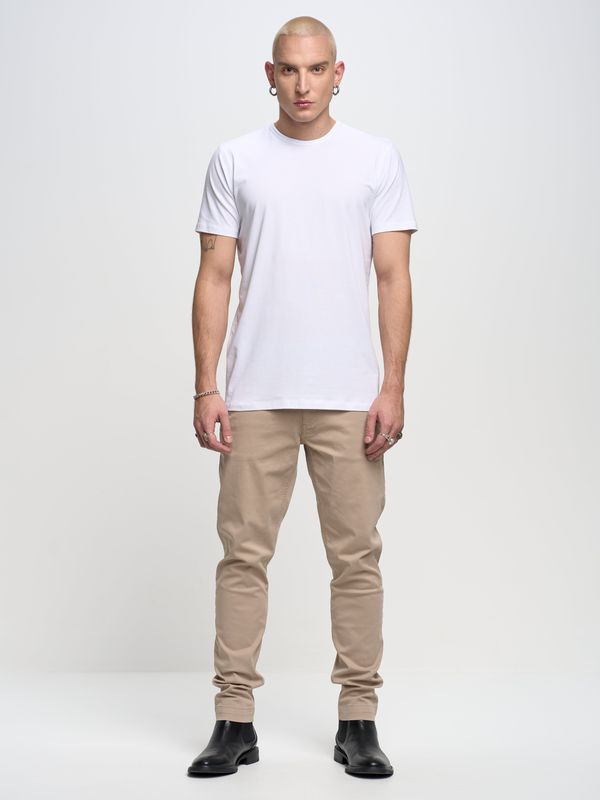BIG STAR MAN'S T-SHIRT_SS T-SHIRT 152053 CREAM-101