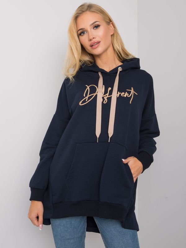 DARK BLUE COTTON SWEATSHIRT