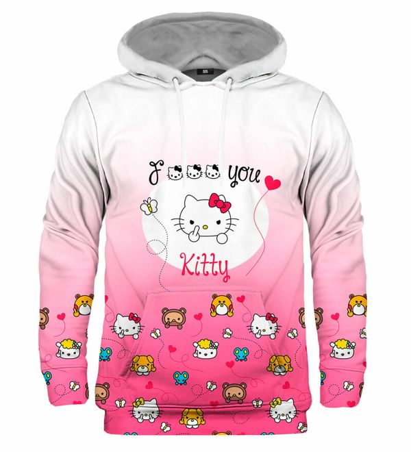 MR. GUGU & MISS GO UNISEX'S ANGRY KITTY HOODIE H-K2230