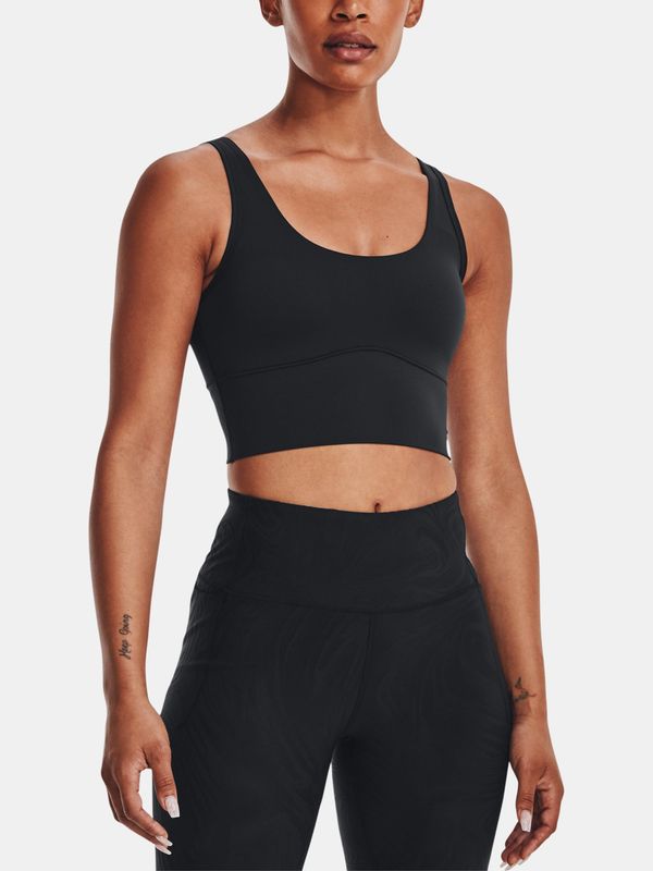 UNDER ARMOUR TANK TOP MERIDIAN FITTED CROP TANK-BLK - WOMEN