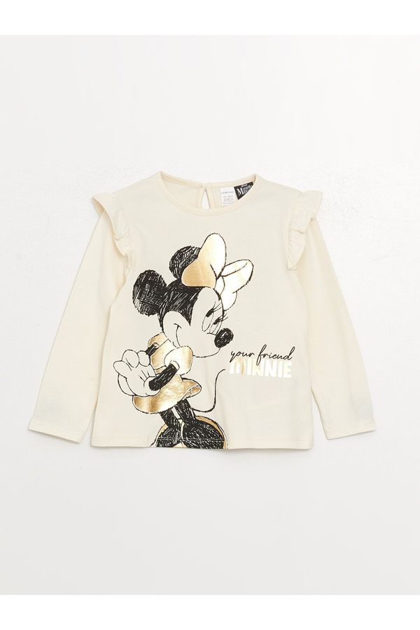 LC WAIKIKI CREW NECK MINNIE MOUSE PRINTED BABY GIRL T-SHIRT
