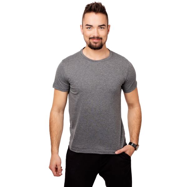 MEN T-SHIRT GLANO - DARK GRAY