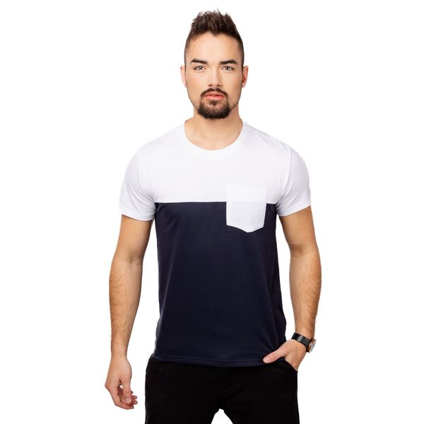 MEN'S T-SHIRT WITH GLANO POCKET - DARK BLUE