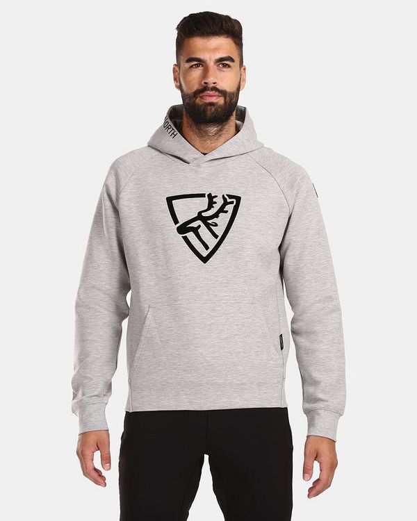 MEN'S COTTON SWEATSHIRT KILPI FJELA-M LIGHT GREY