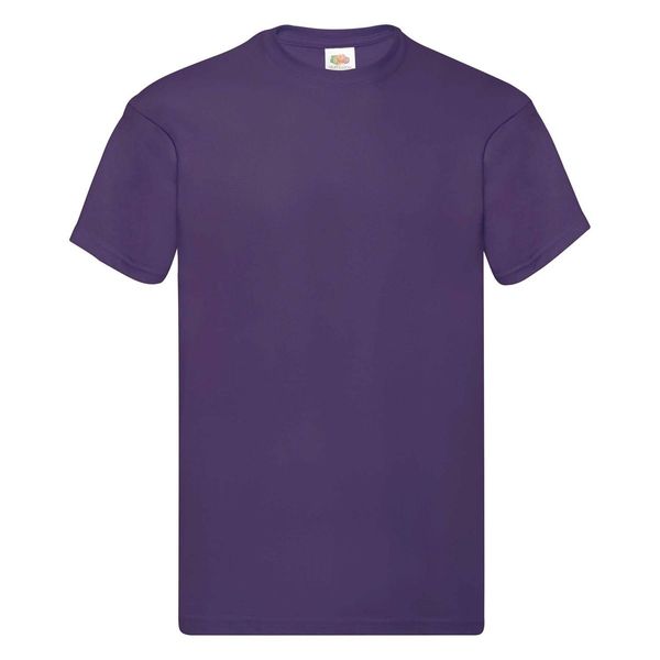 PURPLE T-SHIRT ORIGINAL FRUIT OF THE LOOM