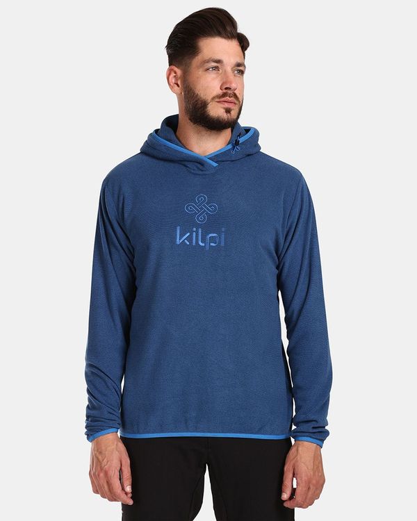 MEN'S FLEECE HOODED SWEATSHIRT KILPI FLOND-M DARK BLUE