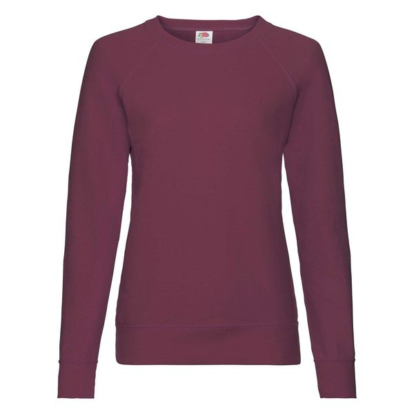 BURGUNDY SWEATSHIRT CLASSIC LIGHT FRUIT OF THE LOOM