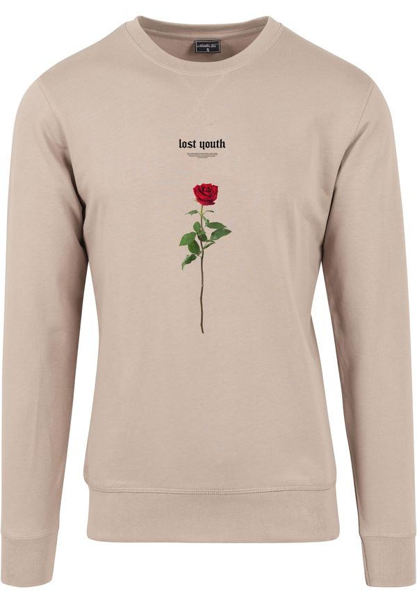 LOST YOUTH ROSE CREWNECK DARKSAND