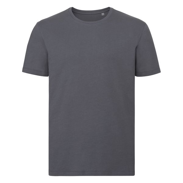 DARK GREY MEN'S T-SHIRT PURE ORGANIC RUSSELL