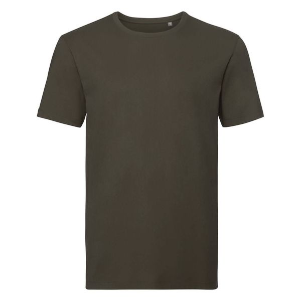 OLIVE MEN'S T-SHIRT PURE ORGANIC RUSSELL