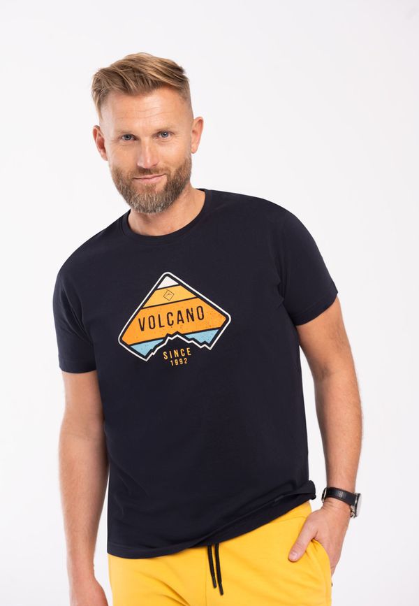 VOLCANO MAN'S T-SHIRT T- NAVY BLUE