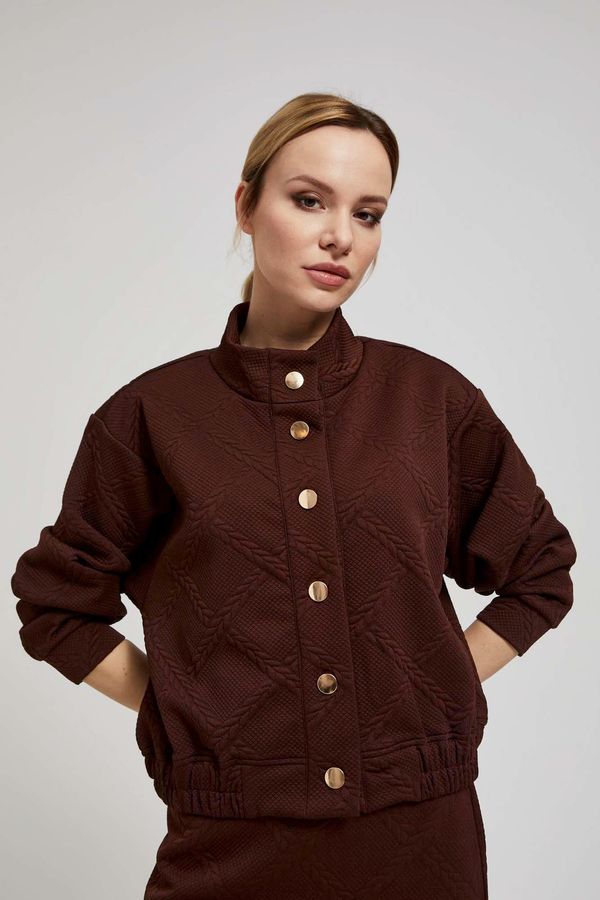 SWEATSHIRT WITH DECORATIVE BUTTONS