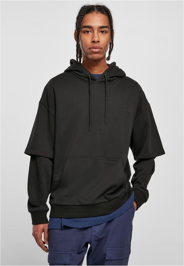 OVERSIZED DOUBLESLEEVE HOODY BLACK
