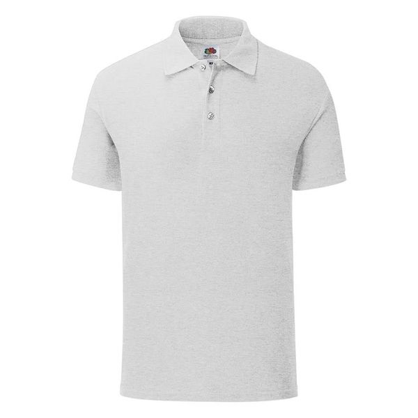 LIGHT GREY MEN'S SHIRT ICONIC POLO FRIUT OF THE LOOM
