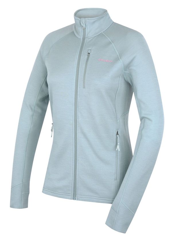 WOMEN'S MERINO WOOL SWEATSHIRT HUSKY ALOU L FADED MINT