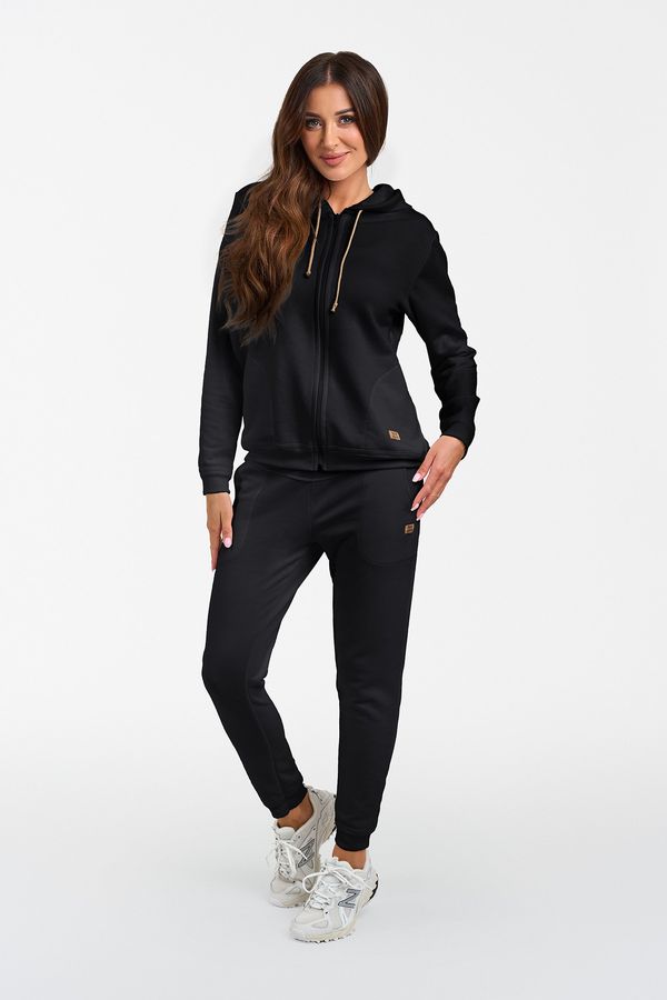 WOMEN'S ROMA LONG SLEEVE SWEATSHIRT - BLACK