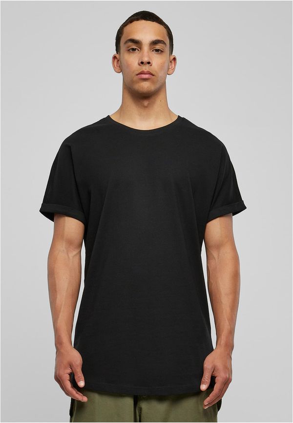 LONG T-SHIRT TURNUP TEE BLACK
