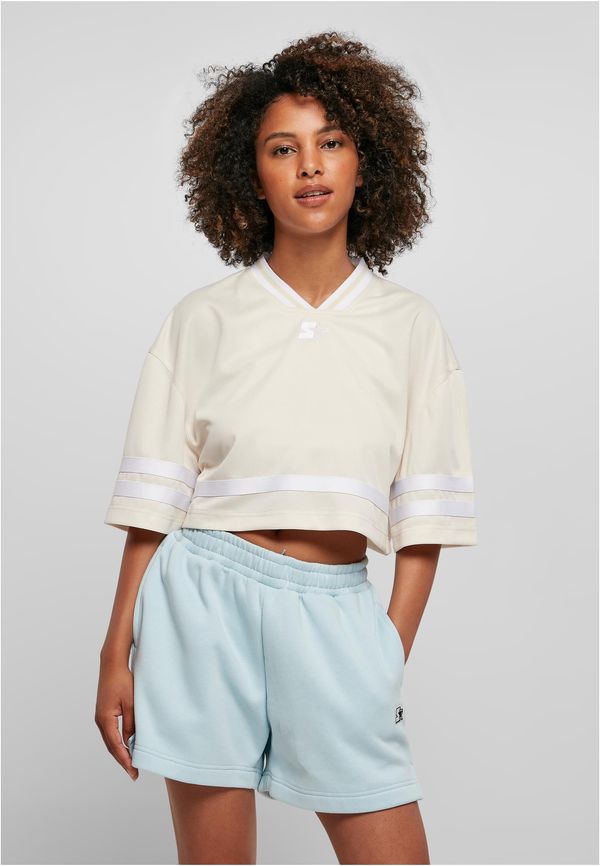 WOMEN'S CROPPED MESH JERSEY JUMP STARTER PALE WHITE/WHITE