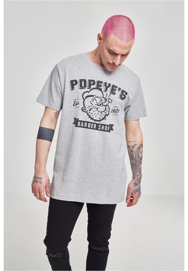 POPEYE BARBER SHOP TEE HEATHER GRAY