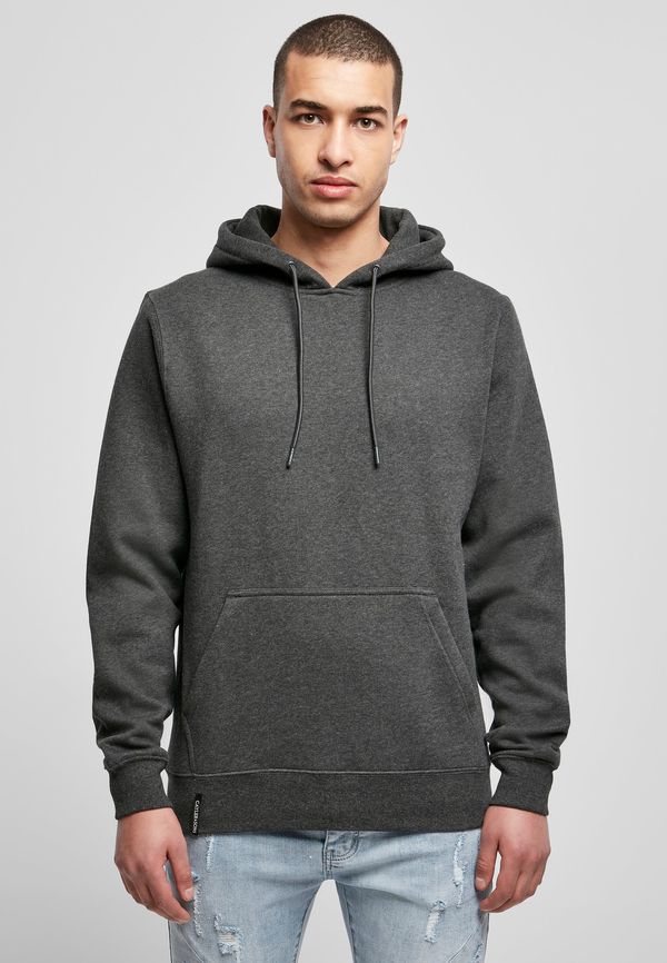C&S PLAIN HOODY CHARCOAL