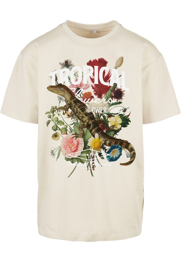 TROPICAL OVERSIZE SAND TEE