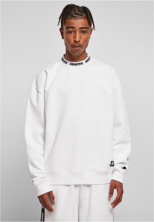 STARTER JAQUARD RIB CREWNECK WHITE