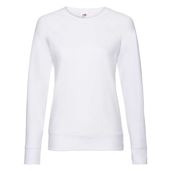 WHITE CLASSIC LIGHT SWEATSHIRT FRUIT OF THE LOOM