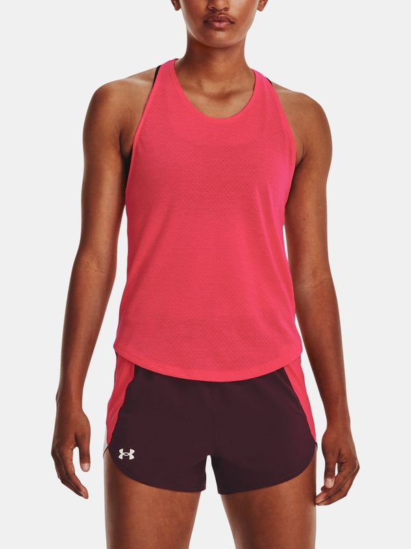 UNDER ARMOUR TANK TOP UA STREAKER TANK-RED - WOMEN