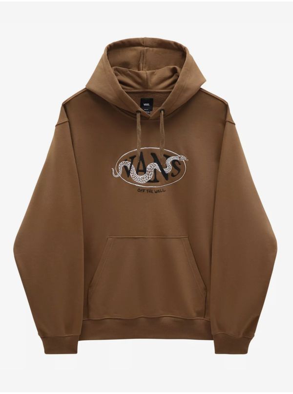 MEN'S BROWN HOODED SWEATSHIRT VANS SNAKE PIT - MEN