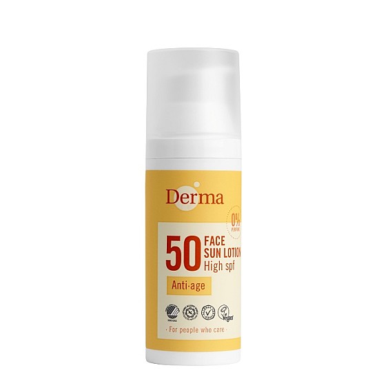 KREMA ZA LICE ZA SUNČANJE SA ZAŠTITNIM FAKTOROM SPF 50 I DELOVANJEM PROTIV BORA DERMA SUN 50ML