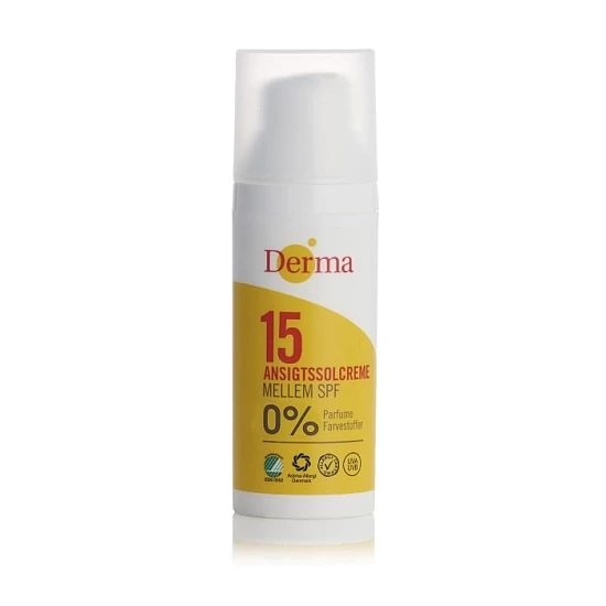 KREMA ZA SUNČANJE ZA LICE SA ZAŠTITNIM FAKTOROM SPF 15 DERMA SUN 50ML