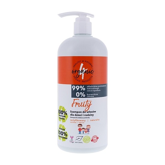 PRIRODNI ŠAMPON ZA KOSU ZA DECU I PORODICU FRUITY 4ORGANIC 1000ML