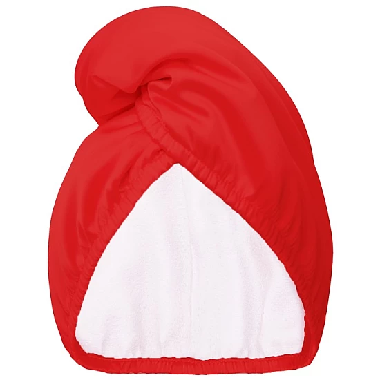 SATENSKI TURBAN ZA KOSU SA DVE STRANE SATIN RED