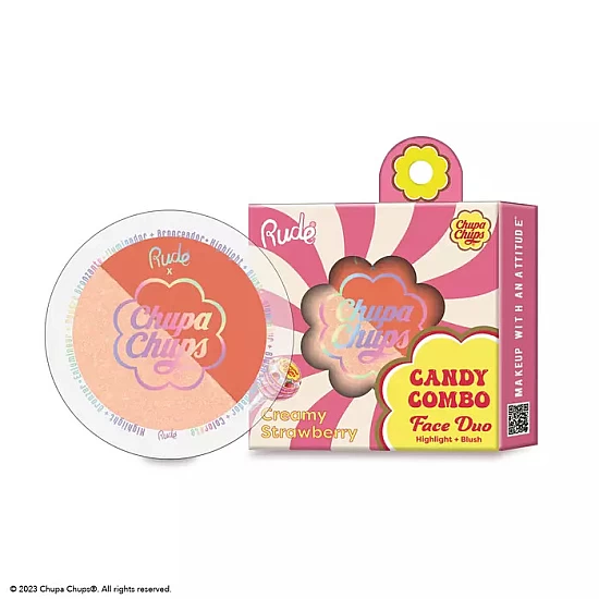 BRONZER I HAJLAJTER CHUPA CHUPS CANDY COMBO CREAMY STRAWBERRY 10G