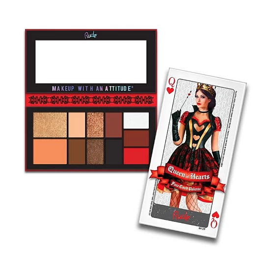 PALETA OD 11 BOJA ZA LICE - FACE CARD PALETTE - QUEEN OF HEARTS